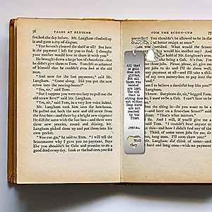 Tolkien with Knowledge Quote, Engraved Bookmark for Women, Men, Book Lover, Bookworm, Book Accessories,Reading Gifts, Book Gifts, Birthday Christmas Gifts
