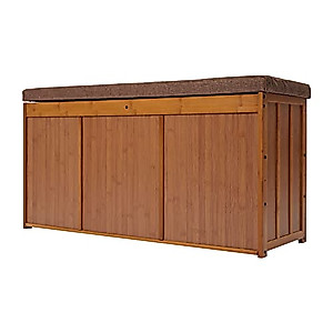 Wooden Shoe Rack for Entryway Bench with Storage Storage Shoe Shelf Rack Organizer for Shoes Wood Shoe Rack Home Strong and Sturdy Shoe Bench Storage Shelf (3-Tier 90cm/35.40in with Storage)