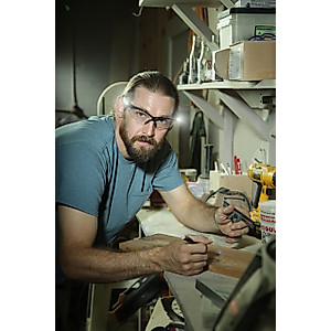 Pyramex Safety Products SB6310STP PMXTREME Safety Glasses, Clear Anti-Fog Lens with Black Frame & Cord, Clear