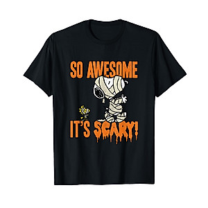 Peanuts Halloween Snoopy Scary Mummy T-Shirt