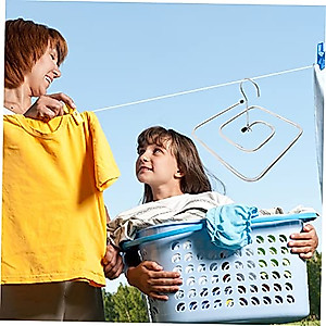 Housoutil 2pcs Swivel Hanger Hangers for Clothes Heavy Duty Garment Rack Quilt Hanger Quick-Drying Rack Spiral Shaped Clothes Drying Rack Quilt Blanket Hanging Rack Quilt Hanging Shelf Sock