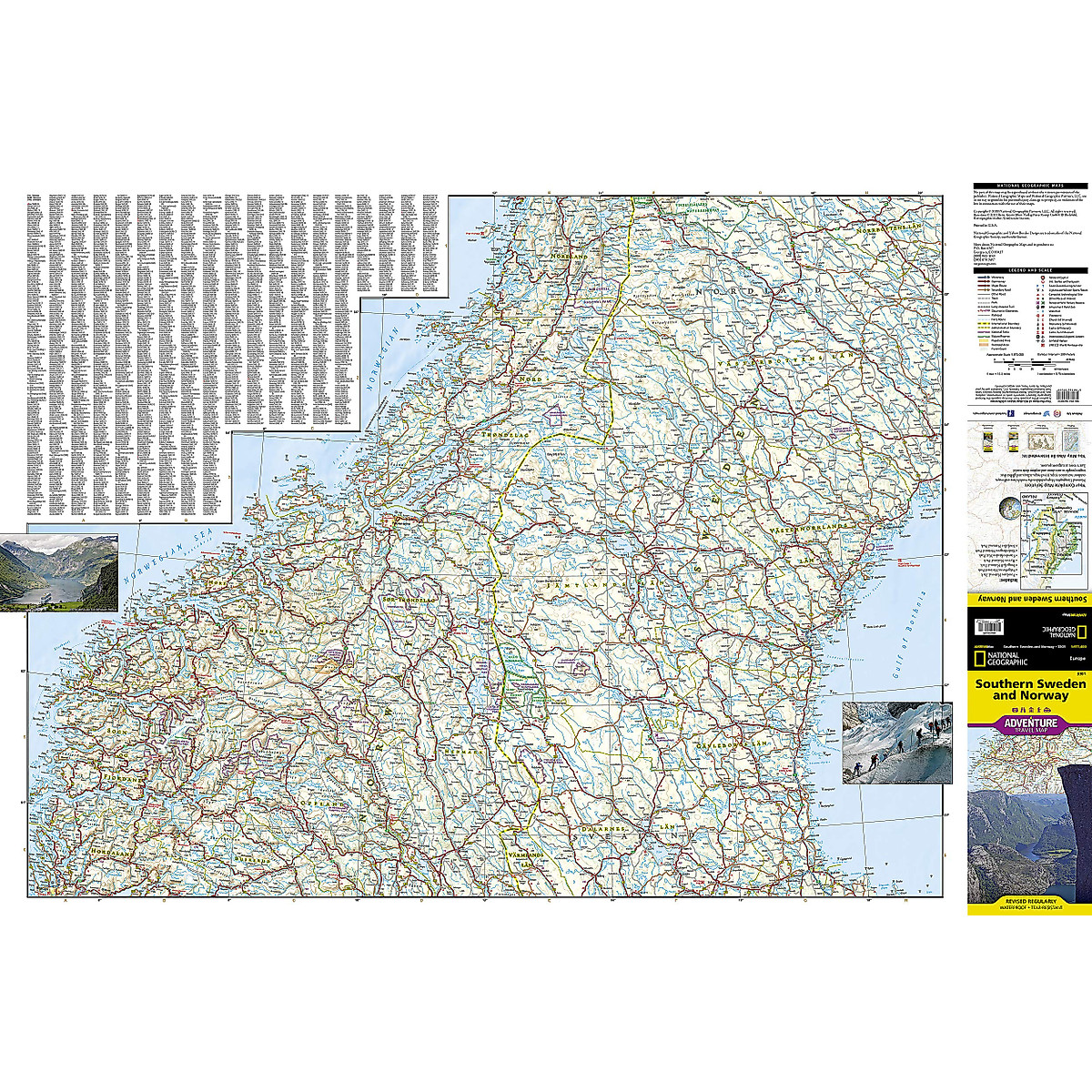 Southern Sweden and Norway Map (National Geographic Adventure Map, 3301)