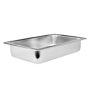 Tiger Chef 8 Quart Full Size Dripless Water Pan Stainless Steel Pan To Hold Water For Steam Table Chafing Dish Equipment For Food Warmer Steam Table Pans Water Pan For Smoker Drain Pan Food Pan