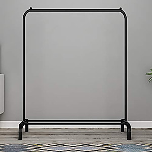 UDEAR Garment Rack Freestanding Hanger Multi-functional Single pole Bedroom Clothing Rack Bedroom, Black