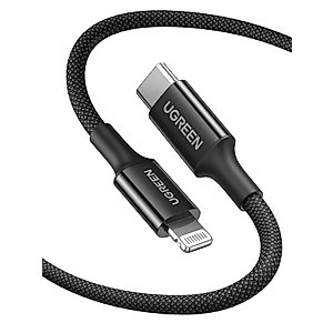 UGREEN USB C to Lightning Cable- 3FT MFi Certified PD Fast Charging Phone Charger Cord Compatible with iPhone 14/14 Pro/14 Pro Max, iPhone 13/12/11/X/XR/XS/8 Series, MacBook, iPad, AirPods Pro
