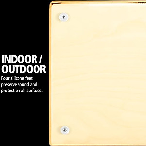 Meinl Percussion Ebony Bass Cajon with Snare Pedal (JBC6EY)