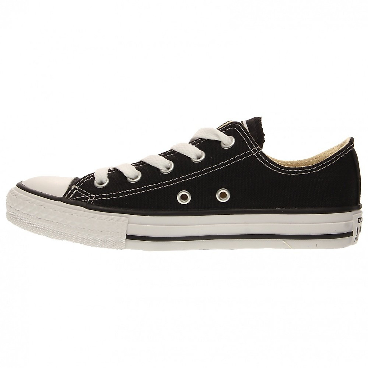 Converse Chuck Taylor All Star Lo Canvas Sneaker,Black,size Youth US 2