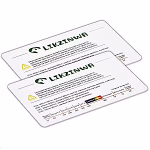 LIKZINWA UVB Sensor Card, 2-Pack Test Card of Reptile Lamp UV Sensor Reptile UVB Fluorescent Lamp