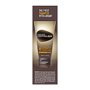Just For Men Control GX 2 in 1 Grey Reducing Shampoo and Conditioner, 5 Fluid Ounce