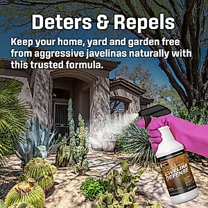 Exterminator’s Choice - Javelina Defense - 32 OZ - Natural, Non-Toxic Javelina Repellent - Quick and Easy Pest Control - Safe Around Kids and Pets