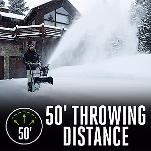 EGO SNT2400 24 in. Self-Propelled 2-Stage Snow Blower with Peak Power Battery and Charger Not Included, Black