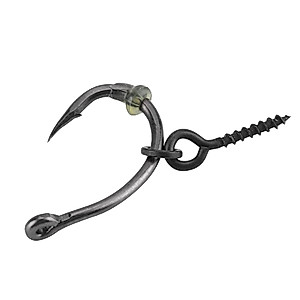 Fishing Hooks Set, 30Pcs/Set Carp Fishing Ronnie Rig Hook,Bait Stoppers,Bait Screws Terminal Tackle, Fishing Accessories Kit, Saltwater Freshwater Fishing Gear