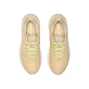 ASICS Women's MetaRun Running Shoes, 6, Dune/Feather Grey