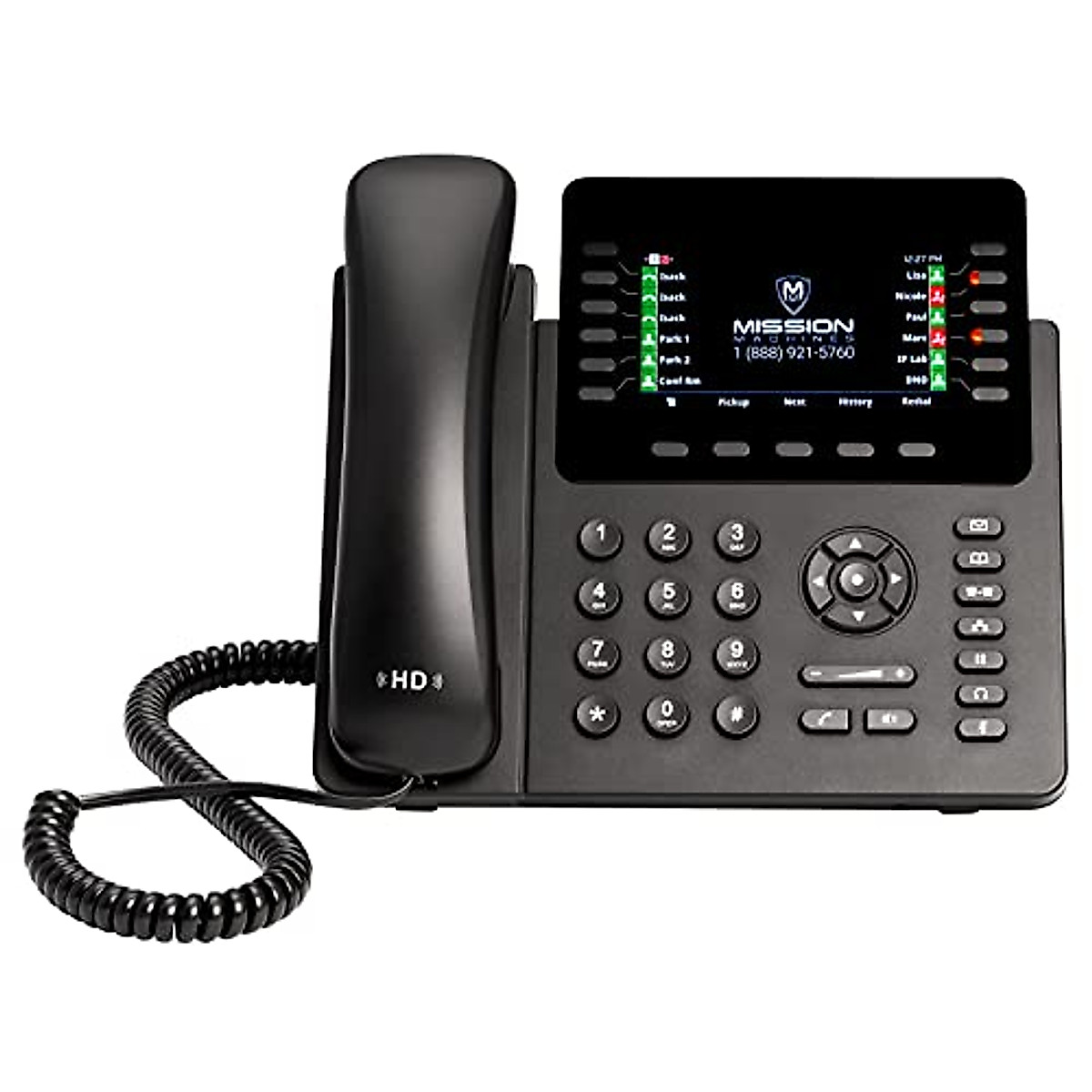 Mission Machines S-100 Business Phone System: Advanced Pack - Auto Attendant/Voicemail, Cell & Remote Phone Extensions, Call Recording & Mission Machines Phone Service for 2 Month (4 Phone Bundle)