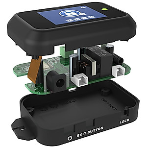 UHPPOTE 2-inch Touch Screen Wireless Remote Control with 600lb Electric Magnetic Lock for Outswinging Door Entry Access Control System