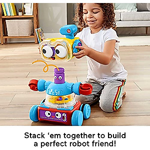 Fisher-Price Baby Toddler & Preschool Toy 4-In-1 Learning Bot With Music Lights & Smart Stages Content For Ages 6+ Months