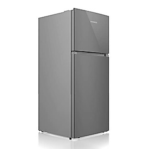 NUTRIFROST 30" Top Freezer Refrigerator - 17.6 Cu.Ft Total Capacity - Reversible Door - Adjustable Thermostat - Metallic Finish