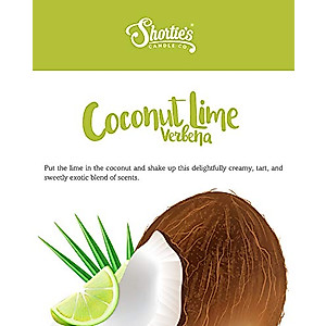 Shortie's Candle Company Coconut Lime Verbena Wax Melts Bulk Pack - Formula 117-4 Highly Scented Bars - Made with Natural Oils - Fruit & Berry Air Freshener Cubes Collection