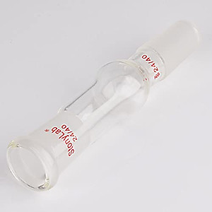 stonylab Glass Straight Drying Tube, Borosilicate Glass Drying Tube Adapter with 24/40 Standard Taper Joints for Laboratory Lab Supply