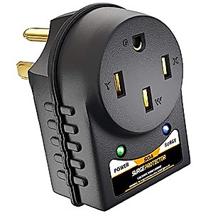 CARMTEK RV Surge Protector 50 Amp - Power Adapter with Integrated Surge Protection - ETL Listed 50 Amp Surge Protector for RV