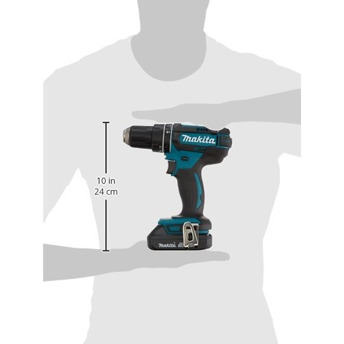 Makita XPH10R 18V Compact Lithium-Ion Cordless Hammer Driver-Drill Kit (2 Amp), 1/2"