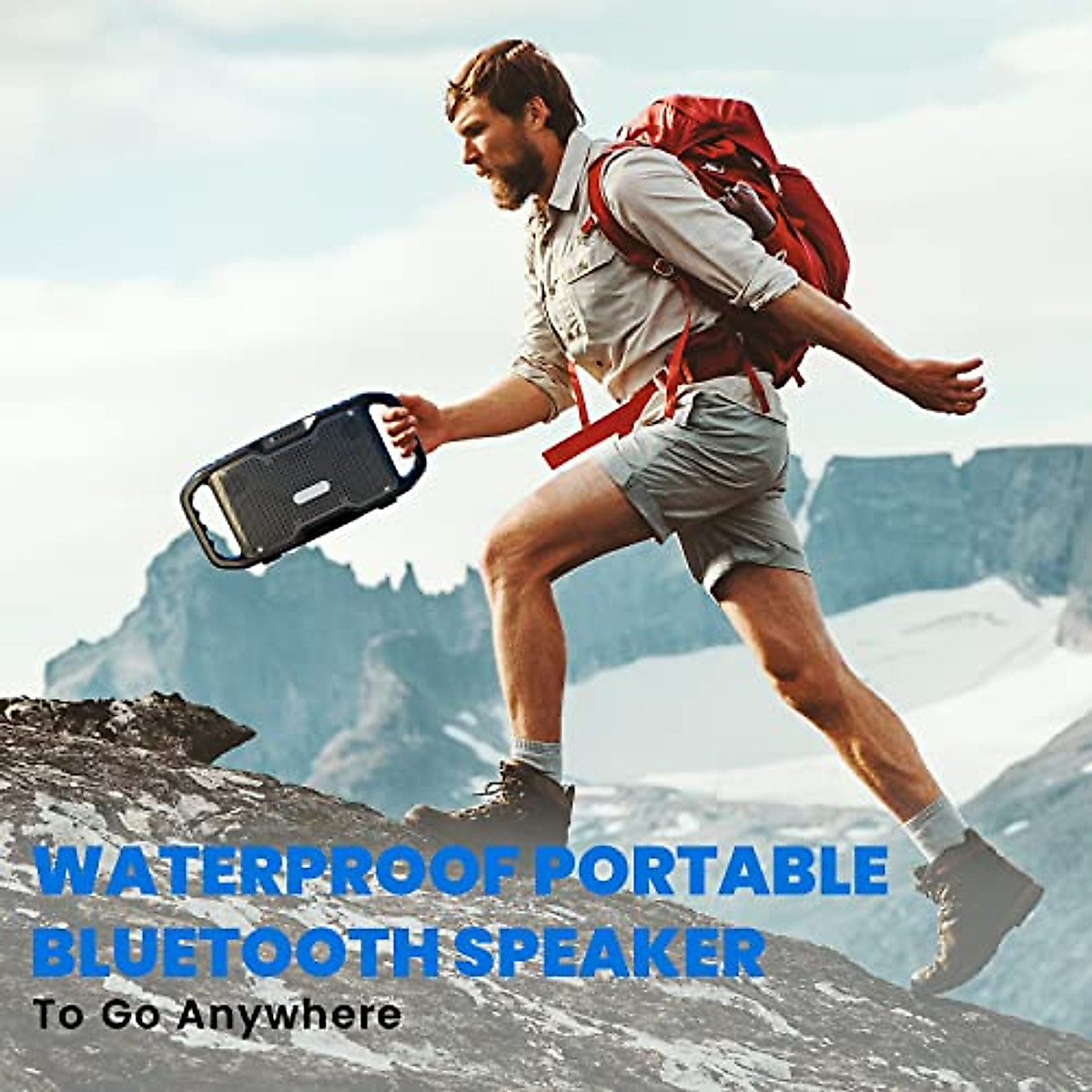 FORTECLEAR Bluetooth Speaker with Rich BASS,Portable Waterproof 50W Loud Outdoor Multi Sync Pairing Speaker Bluetooth with Subwoofer,30H Playtime,Wireless Speaker for Camping,Beach,Tech Gifts for Men