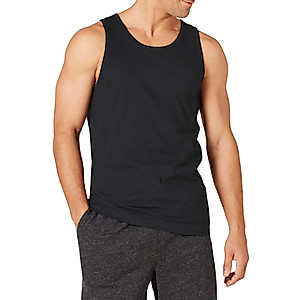 Amazon Essentials Slim-Fit Men's Tank, Black, Medium - Casual Wear