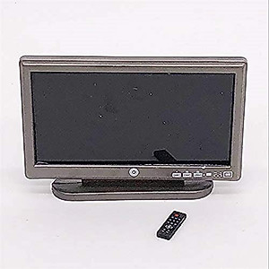 SXFSE Doll House TV, 1:12 Scale Dollhouse Accessories Miniature Furniture Decor Model, Kids Play Toy (TV)