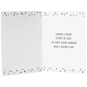 Regal Publishing Modern Birthday Card Sister in Law - 8 x 6 inches -