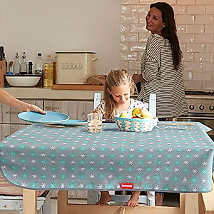 Splat Mat for Under High Chair Mat, Mealtime Baby Splat Mat for Art/Crafts/Playtime, Anti Slip Waterproof Splash Mat, Machine Washable Portable Picnic Floor Mat Baby Feeding Table Cloth, 42x46 Inch