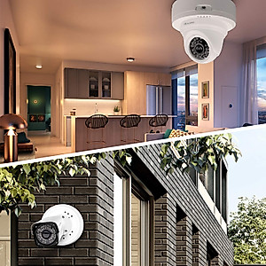 Universal Security Camera Junction Box Mount Bracket, Indoor/Outdoor Use Hide Cable Junction Box for Arlo Solar Panel and Solar Battery Camera(4 Pack)