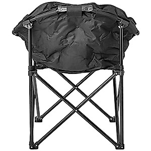 Urban Shop Sherpa Club Chair, Black 31.8D x 28.7W x 35.4H in