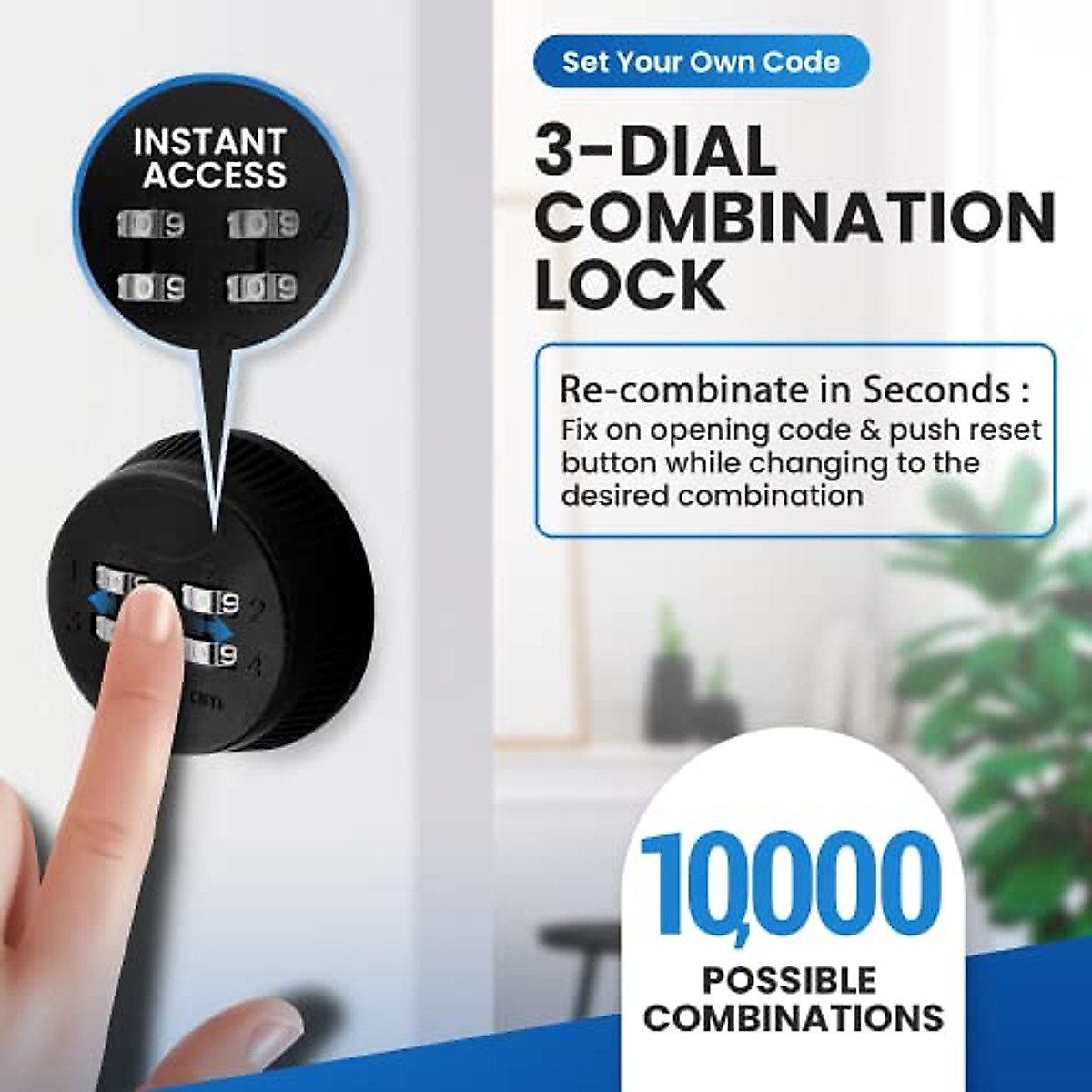 Combi-Cam FJM Security 7803S-Black, 1 Pack, Black