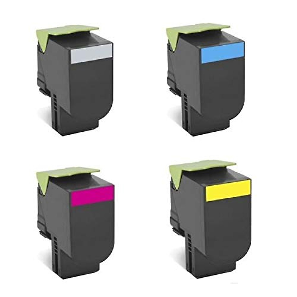 Toner Eagle Remanufactured Toner Cartridge for Lexmark 71B10K0 71B10C0 71B10Y0 71B10M0 (Color, 4 Pack) Works in Lexmark CS317 CS317dn CX317 CX317dn