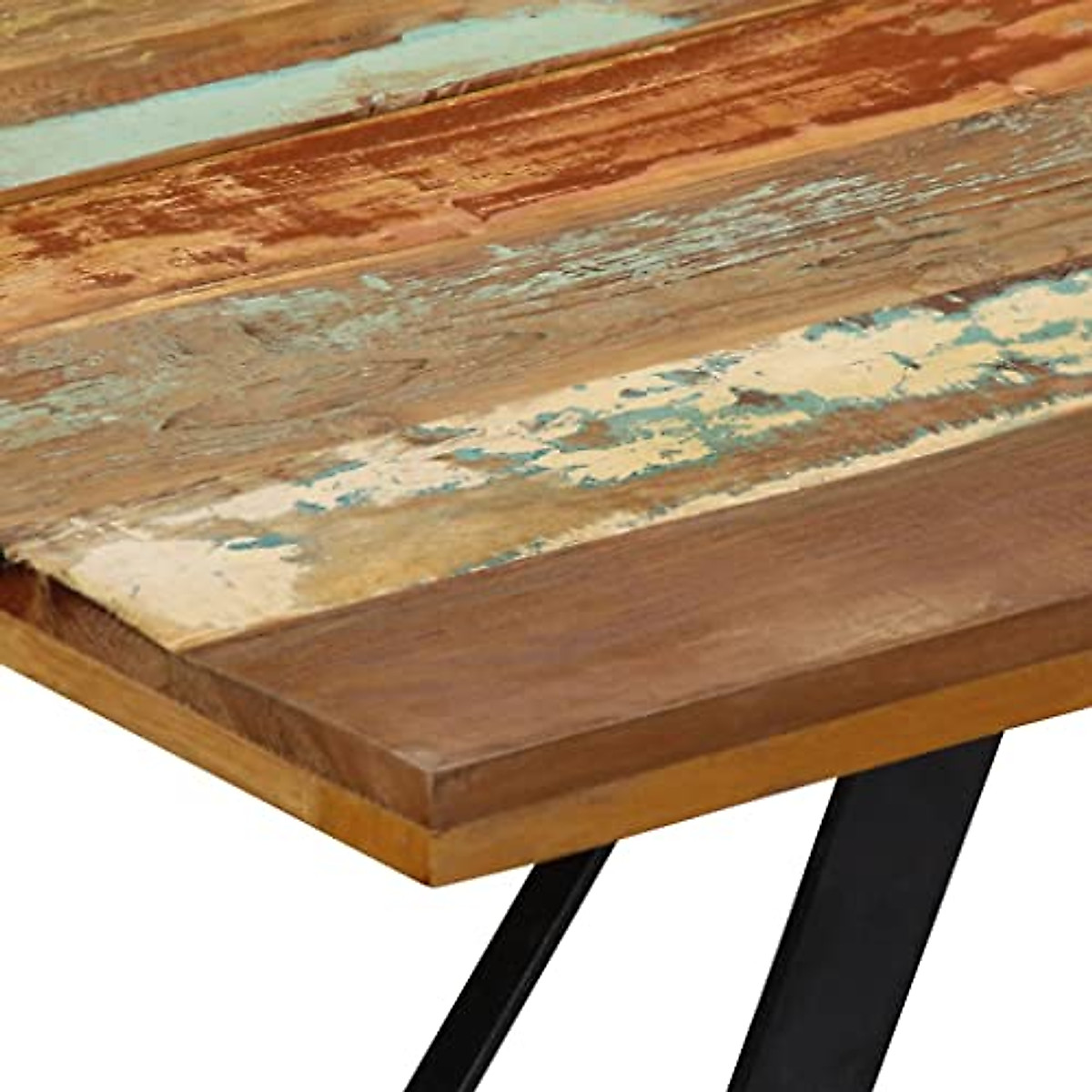 YPWRENH Snack Table Kitchen End Table Dining Table 55.1"x31.5"x29.9" Solid Reclaimed Wood for Dining Room, Kitchen or Living Room