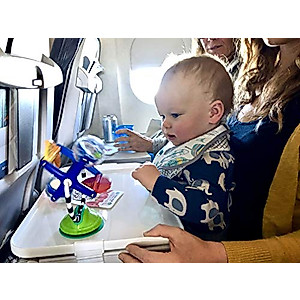 Go Happy Kids Travel Tray - Easily Attaches to Airplane & Train Tray Tables! Lightweight, Sturdy, Easy to Clean & Stow Travel Tray
