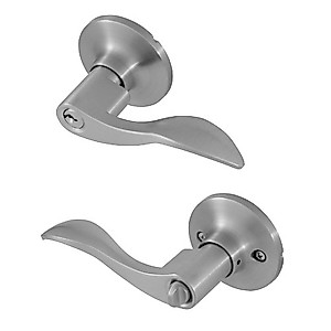 Honeywell 8106301 Wave Entry Door Lever, Satin Nickel