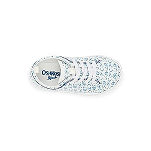 OshKosh B'Gosh Girls Lola Sneaker, White/Blue, 6 Toddler
