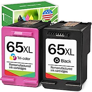 Limeink Remanufactured Ink Cartridges Replacement for HP Ink 65 65XL for HP 65 Ink Cartridges Black Color Combo Pack for HP65 XL Ink Cartridges 65xl Ink Cartridge for HP Printers Deskjet 3755 3700