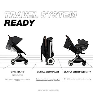 Cybex Orfeo Ultra-Lightweight Travel Stroller Moon Black