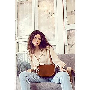 Time Resistance Leather Cross Body Bag for Women Shoulder Bag Messenger Purse