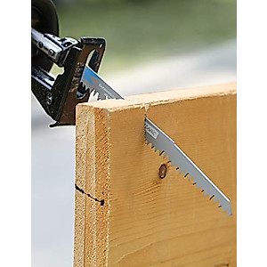 EZARC Wood Pruning Reciprocating Saw Blade, 9-Inch Recip Saw Blades R931GS 5TPI (5-Pack)