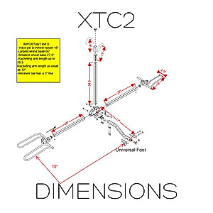 Swagman XTC2 Hitch Mount Bike Rack