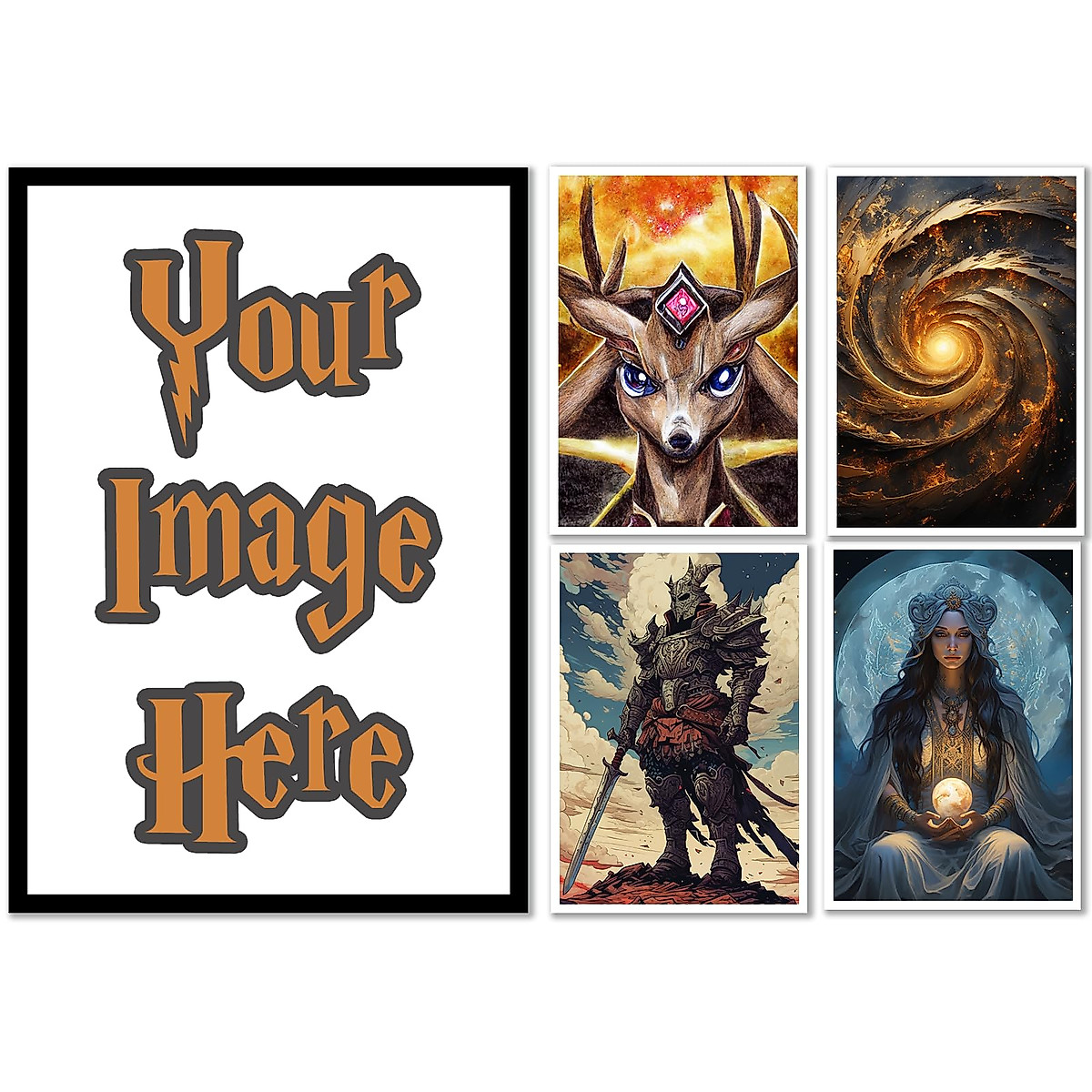 VEHASAYO Custom Card Sleeves, Make Your Own Trading Collectible Card Protecter, Compatible with Yugioh & Magic The Gathering Cards – MTG, TCG, OCG