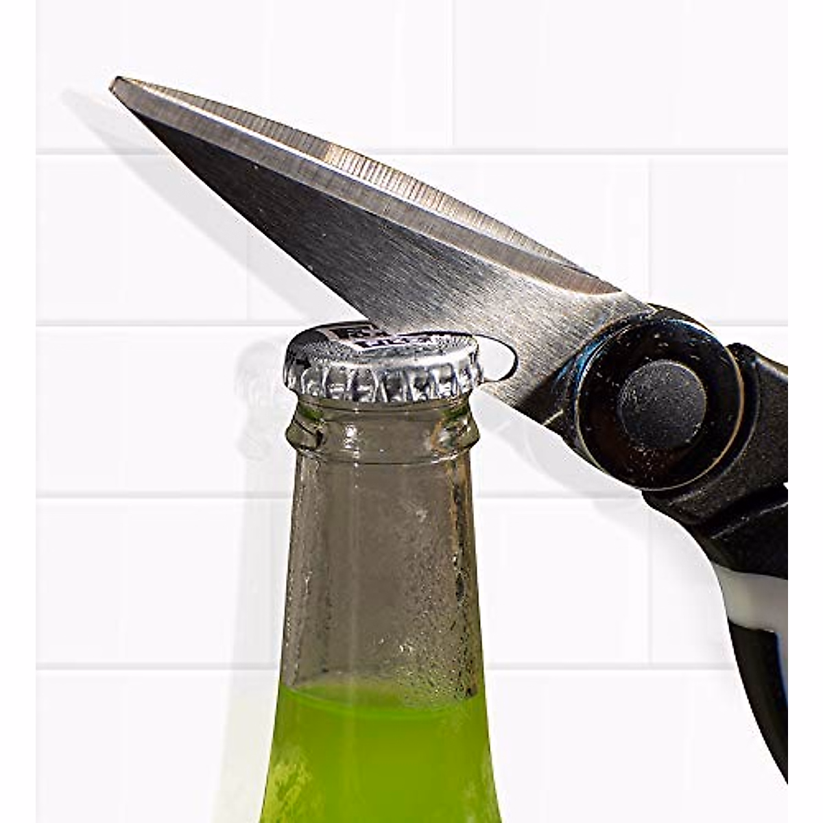 Jikoni twin-pack multipurpose kitchen scissors - heavy-duty kitchen shears, stainless steel dishwasher safe, meat, poultry, chicken, and general use, and suitable for both left and right handed people