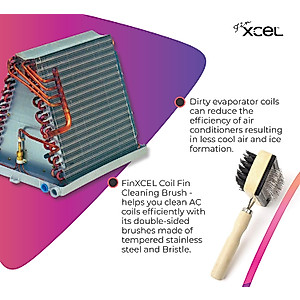 Air Conditioner Evaporator Coil Condenser Fin Cleaning Brush - Double Sided - Wide