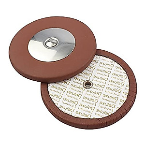 Jiayouy 25 Pieces Leather Pads Alto Sax Pads Replacement Set Saxophone Repair Parts Brown 9mm to 48mm