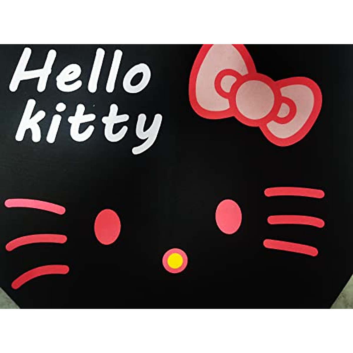 cmjxfz Reusable Black Kitty's Tote Canvas Bag For Women Cute Aesthetic Shopping Bag/Gym Bag/ Lunch Bag | Book Lovers Gifts, Medium&Black