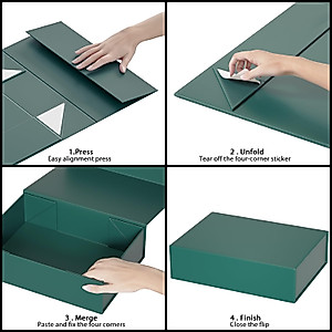 ROSTELACK Gift Box 11.9" x 8.5" x 3.3" with Magnetic Closure Lid Gift Box for Presents,Bridesmaid Gifts Box,Cute Box,Birthday Gift box,Luxury for Gift Packaging, Magnetic Gift Box for Wrapping Gifts