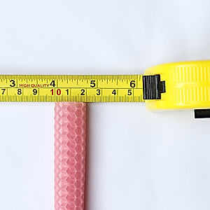 100% Pure Beeswax Handmade Taper Candles (Rose Pink) - 10 Inch Smokeless Dripless Pair - Natural Subtle Honey Smell - Elegant Honeycomb Design — by Galánta & Co.